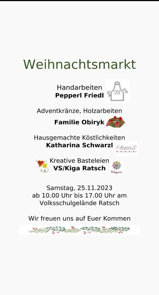 Weihnachtsmarkt – Marktgemeinde Ehrenhausen an der Weinstraße